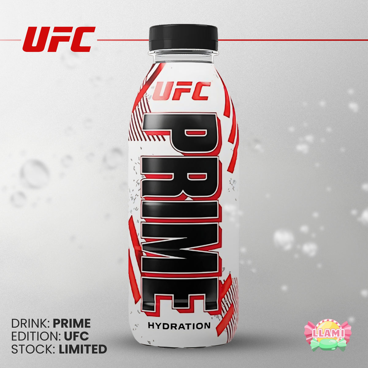 Prime UFC BLANCA 500ml | Edición Limitada UK – LLAMI